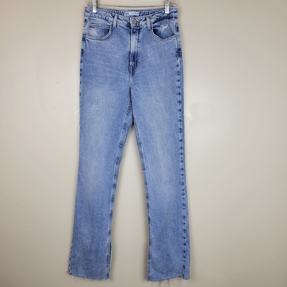 Zara | Jeans | Zara Split Flare Jeans | Poshmark